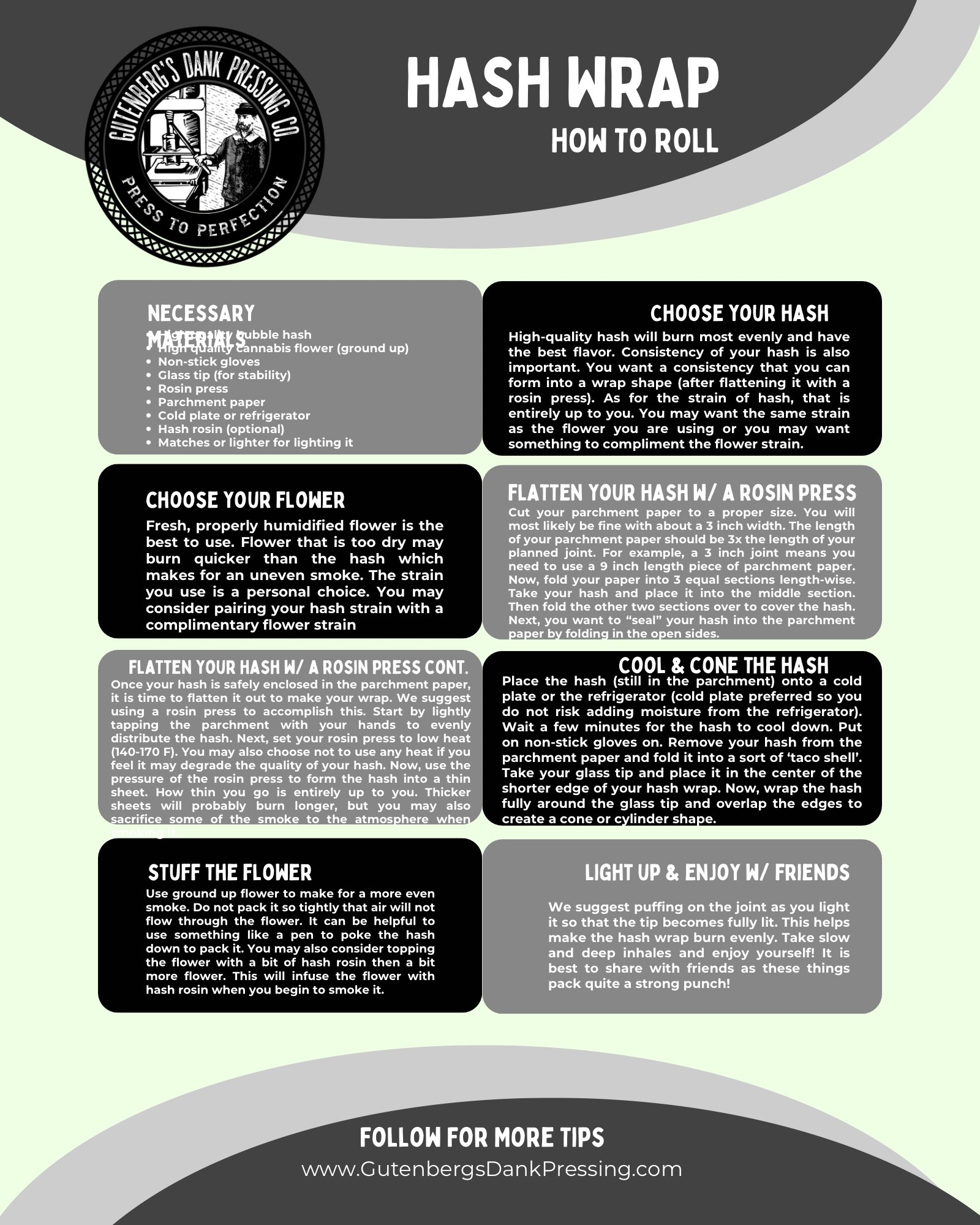 How to Make Hash Wraps Like a Pro | Gutenberg Pressing